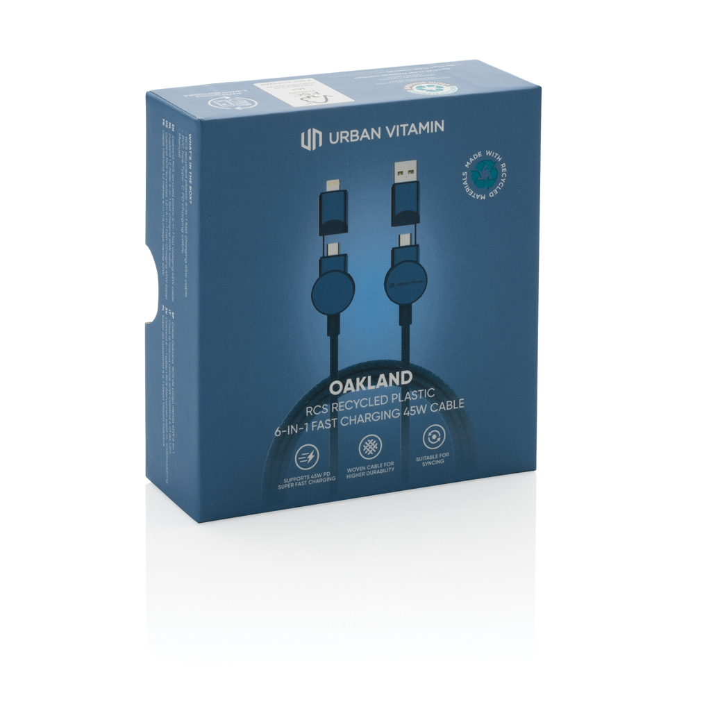 Cable Oakland RCS de carga rápida 45W 6 en 1