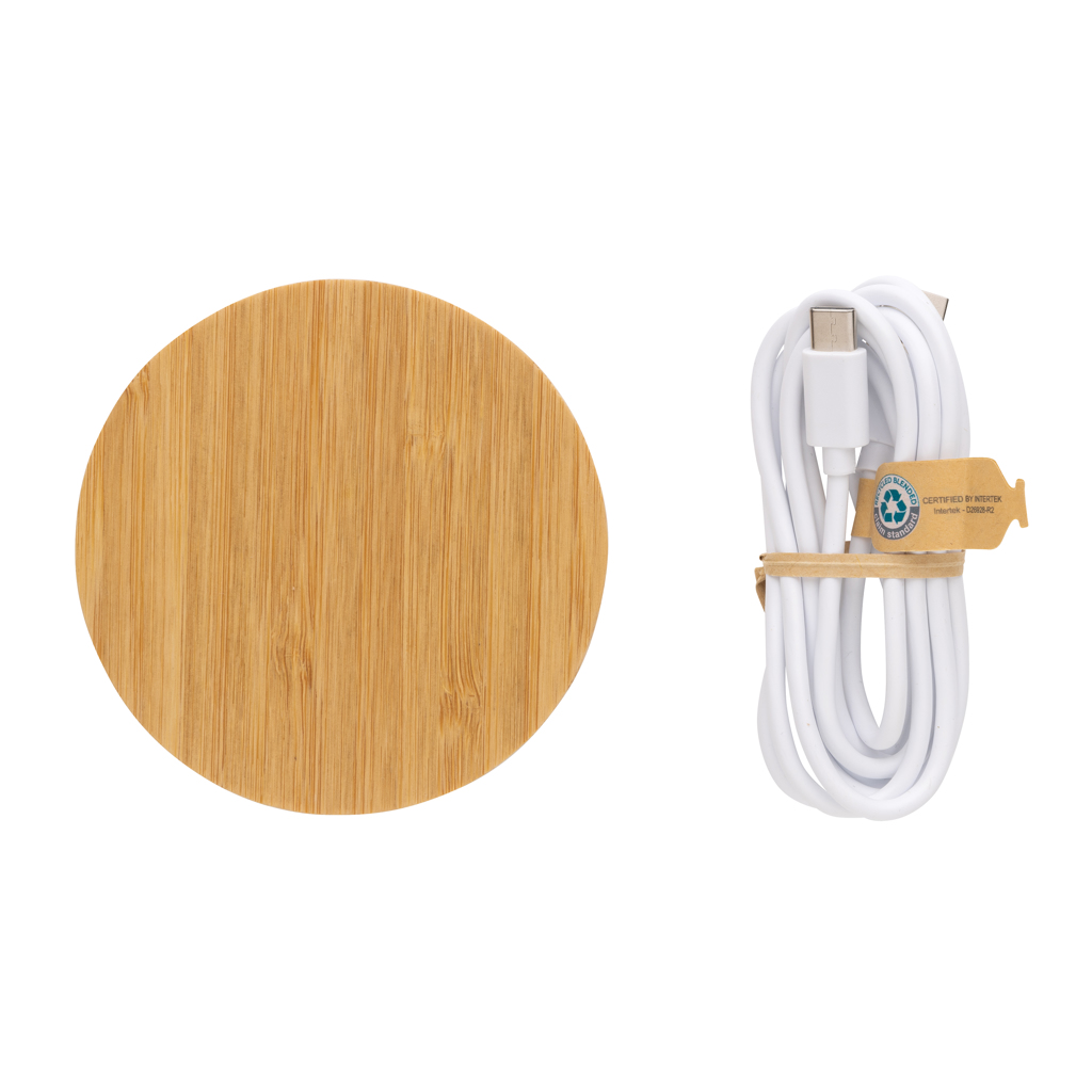 FSC® bamboo 15W wireless charger